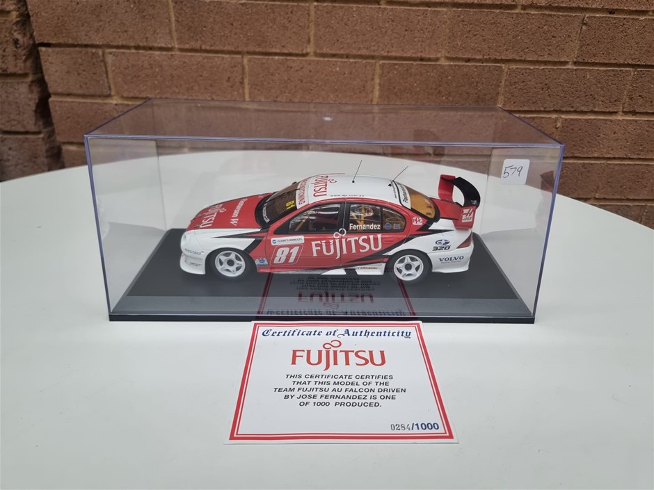 Jose Fernandez Team Fujitsu, AU Falcon #81 1/18 Scale Model Car Auction ...