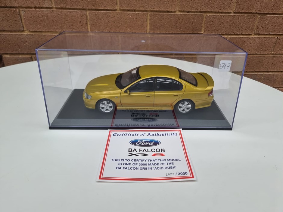 “Acid Rush” Ford BA XR8 Sedan, Black Trim 1/18 Scale Model Car Auction ...