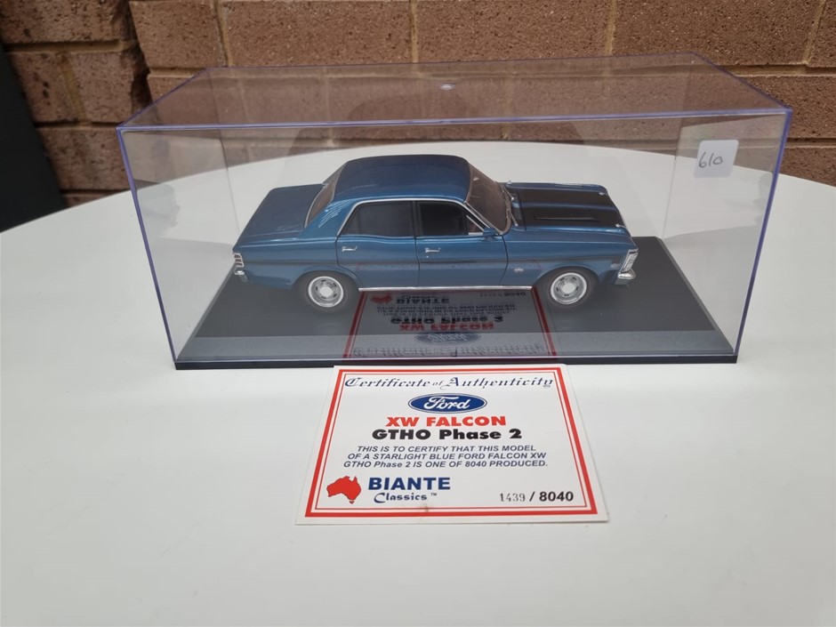 “Starlight Blue” 1970 Ford Falcon XW GT-HO Phase II 1/18 Scale Model ...