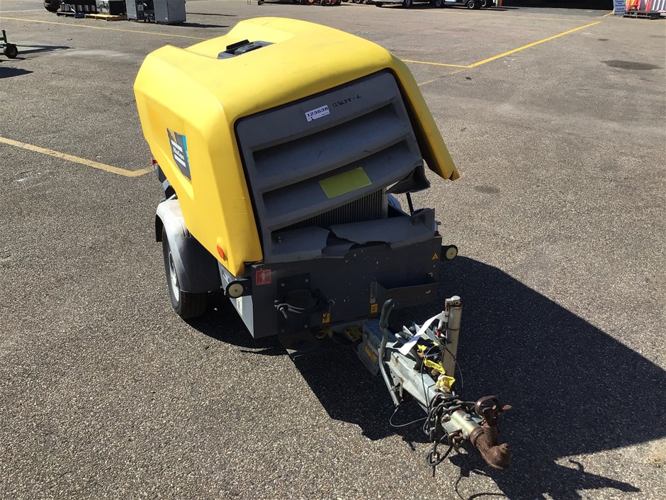 2018 Atlas Copco XAS88 Trailer Mounted Compressor Auction (0005-7042101 ...