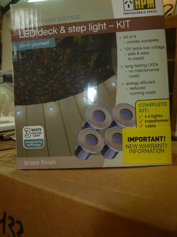 Qty 48 x HPM Pro Series LED Deck and Step Light Kits (4 x Lights to a ...