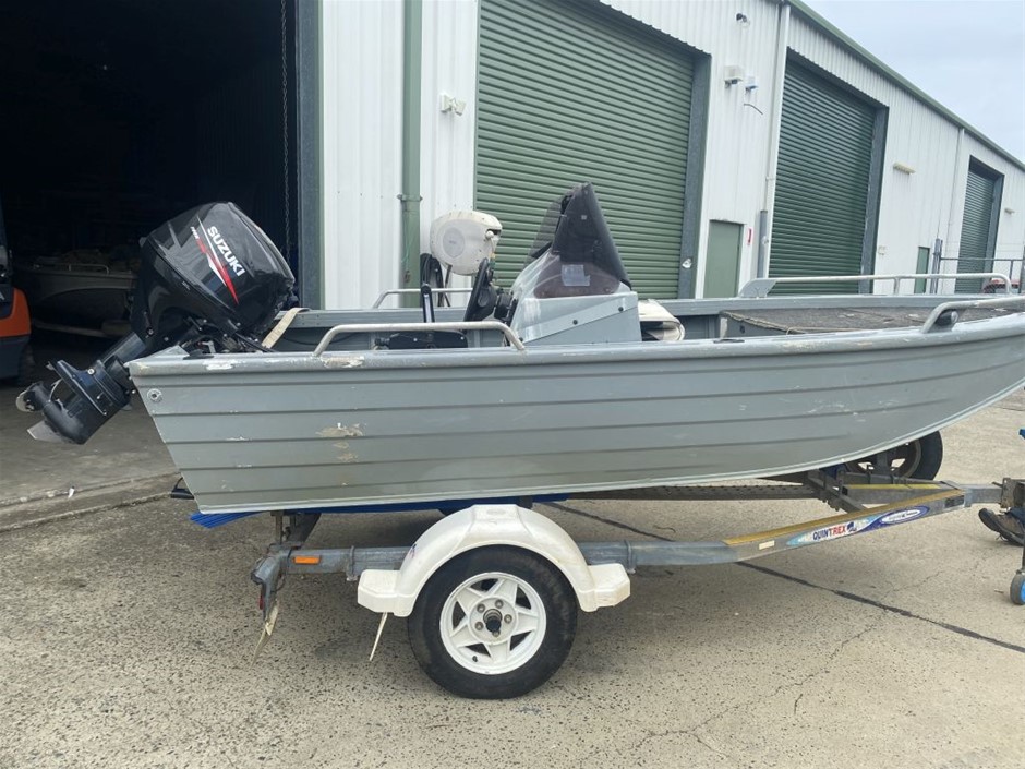 395 Quintrex Trophy Explorer with Motor and Trailer Auction (0009 ...