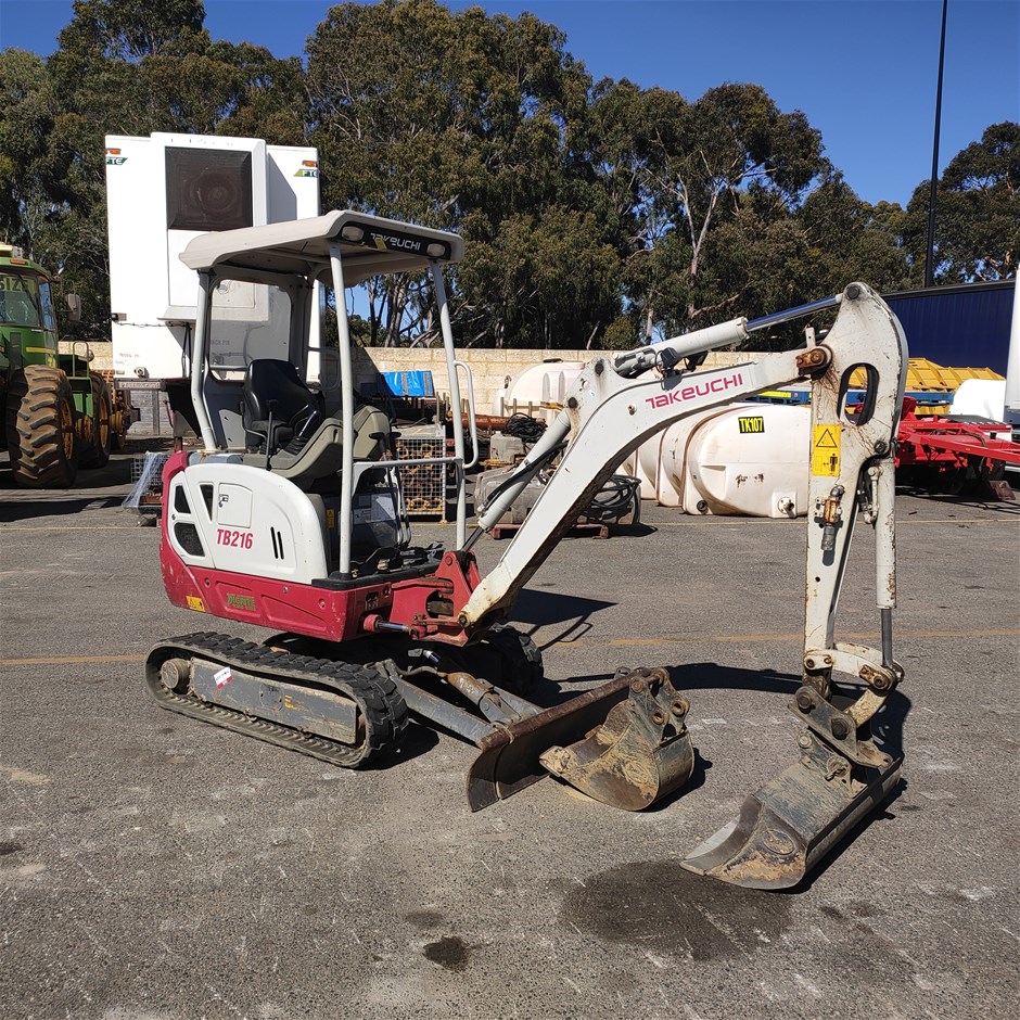 Takeuchi TB216 Mini Excavator Auction (0002-9038288) | Grays Australia