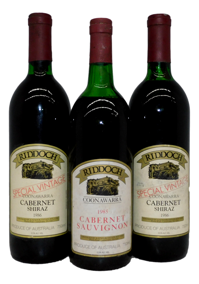 Pack of Assorted Riddoch Red Wine (3x 750mL) Auction (0058-10716771 ...
