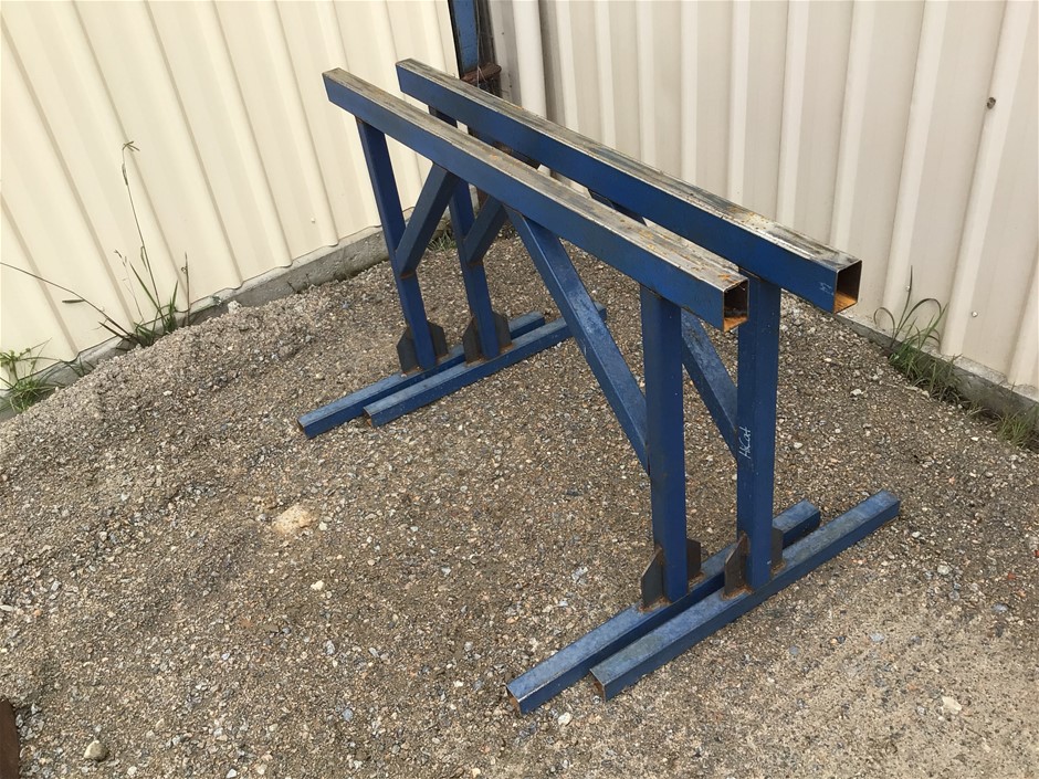 1x Pair of Steel Fabricated Trestle Stands Auction (0172-3022838 ...