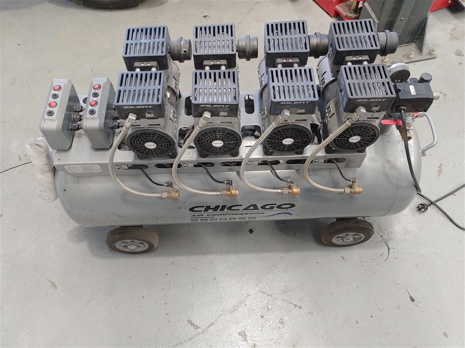 Chicago Air HUSH150 Silenced Compressor Auction (0004-7042658) | Grays ...