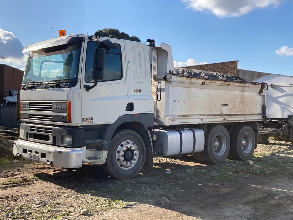 2000 DAF 85CF Tipper Truck and 1999 Tas Mandikos Tipper Trailer Combo ...