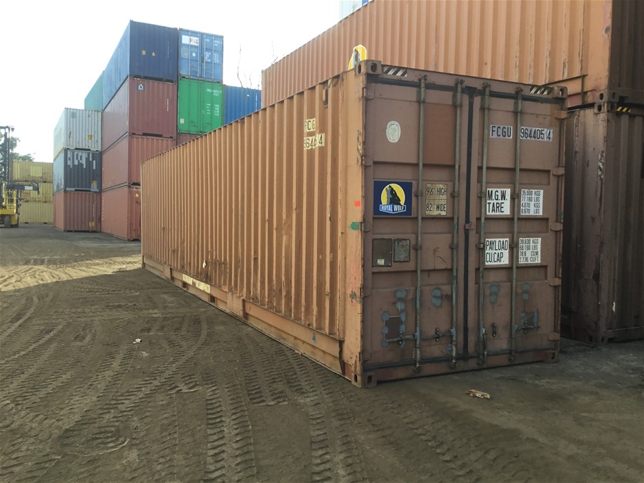 40" High Cube Pallet Wide Shipping Container- (Moorebank) FCGU9644054 ...