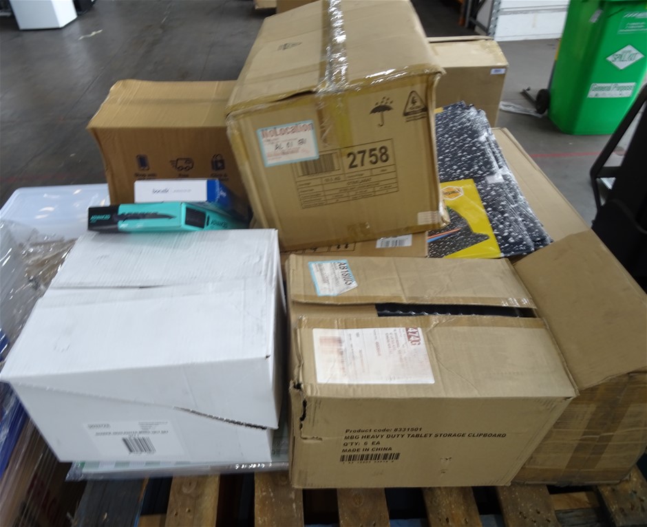 Pallet of Assorted Office Stationary & Supplies Location: 376 Auction ...