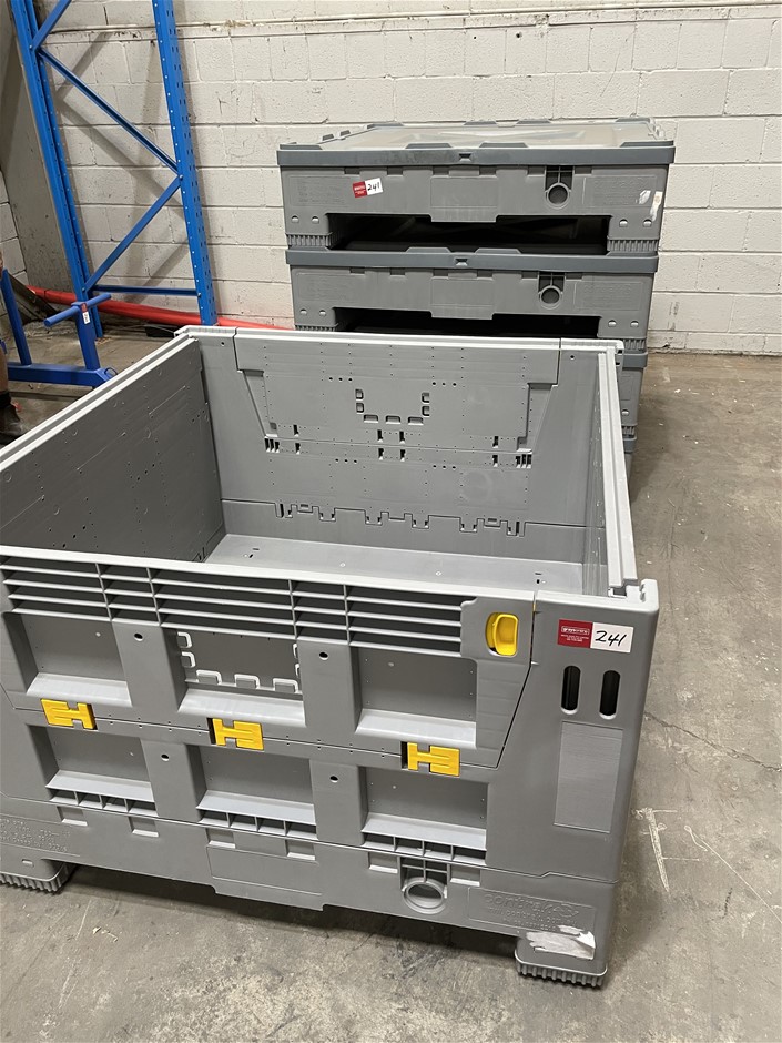 5 x CONTRAK PVC collapsible/folding bins Auction (0241-5051268) | Grays ...