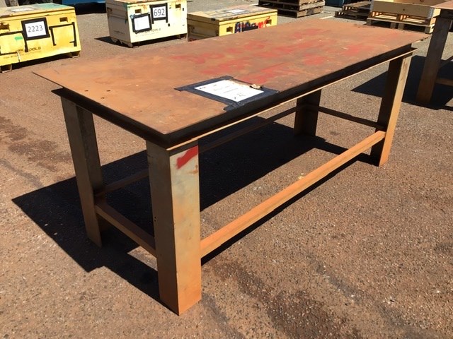 Heavy Duty Steel Work Bench Auction (0145-9038091) | Grays Australia