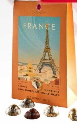 2 x ESCARGOT DE FRANCE Milk Chocolate Snails Shape, 450g. Auction ...