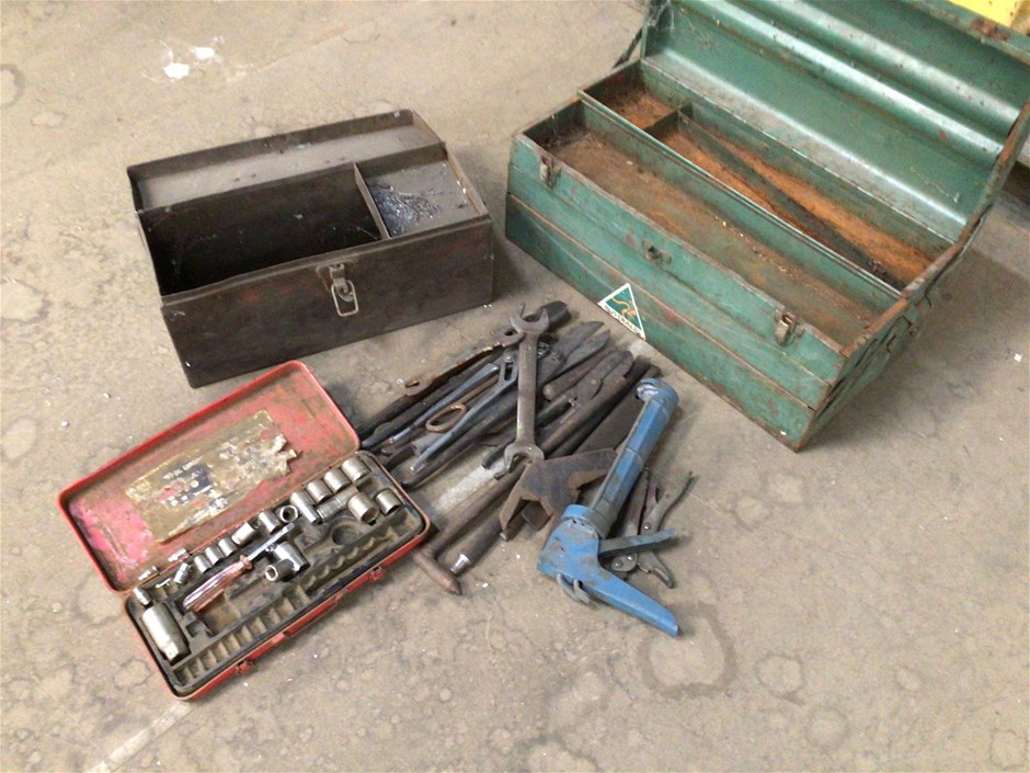 Qty of 2 Tool Boxes & Assorted Tools (Golden Grove) Auction (0047-8016533) | Grays Australia