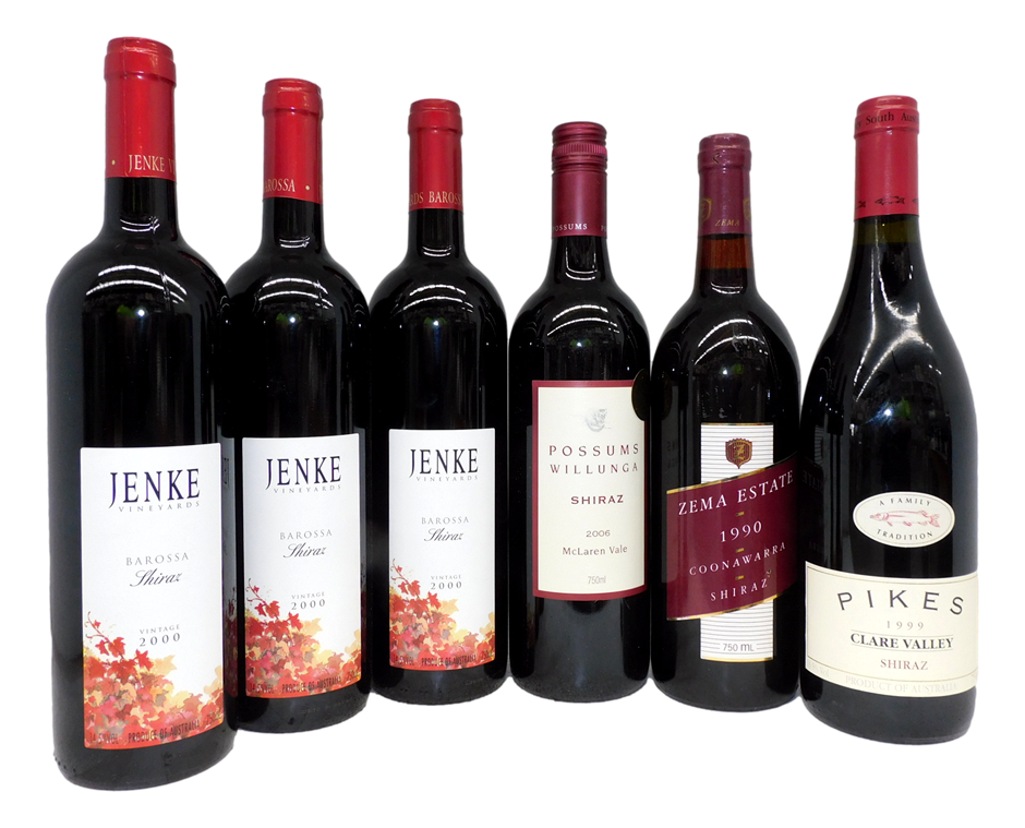 Pack of Assorted Shiraz (6x 750mL) Multi Region Auction (0043-10721198 ...