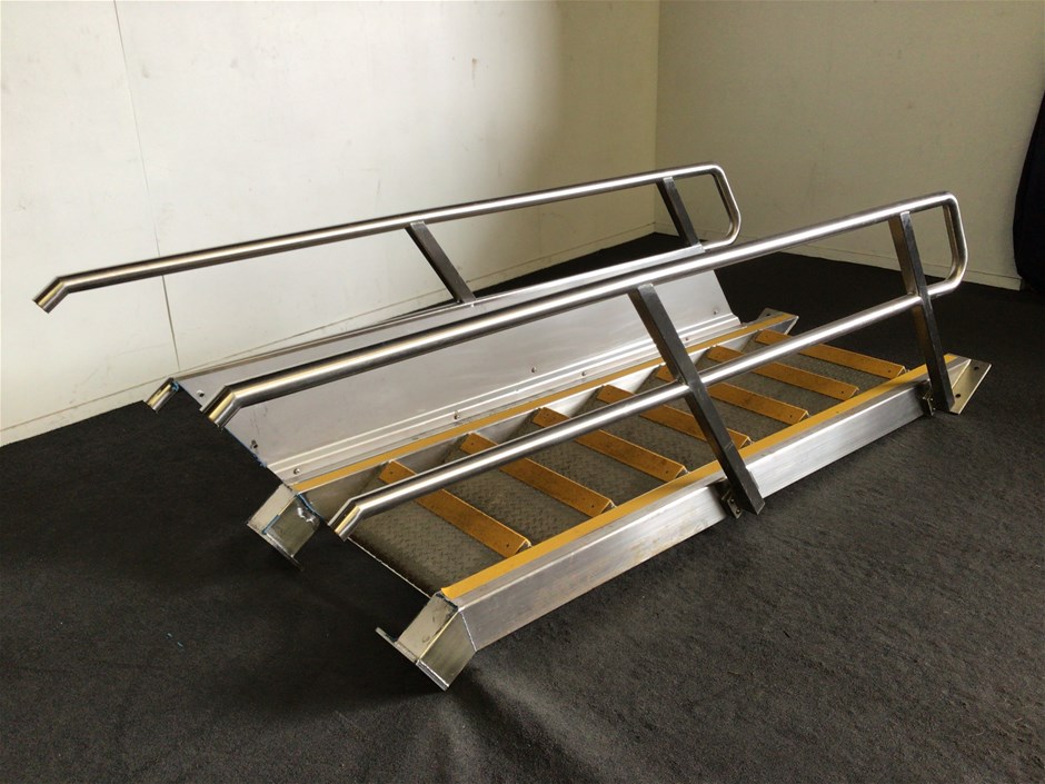 7 Step Stainless Steel Handrail Auction (0041-7042916) | Grays Australia