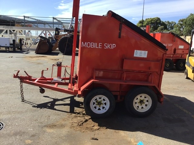 2013 SAM WA PTY LTD Mobile Skip Tandem Box Trailer Auction (0010-9037798) | Grays Australia