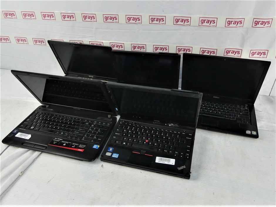 Box of Assorted 5 Dell Latitude Notebook PCs Auction (0002-2550176 ...