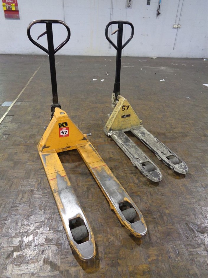 2x Manual Hand Pallet Jacks, Auction (0057-7042623) | Grays Australia