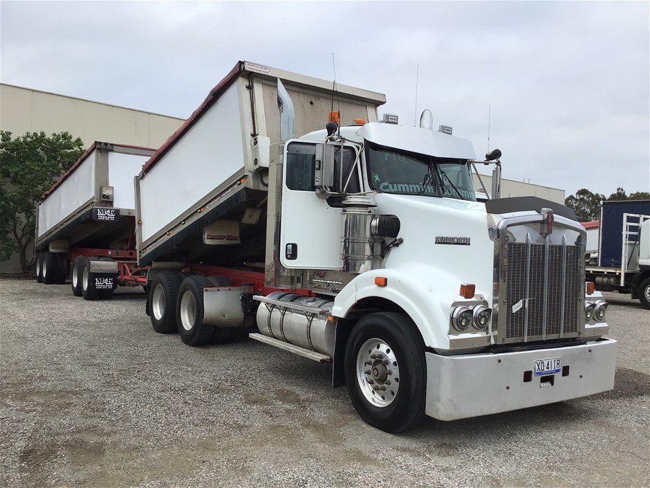 2012 Kenworth T409 6 x 4 Tipper Truck & 2012 Tipping Trailer ...