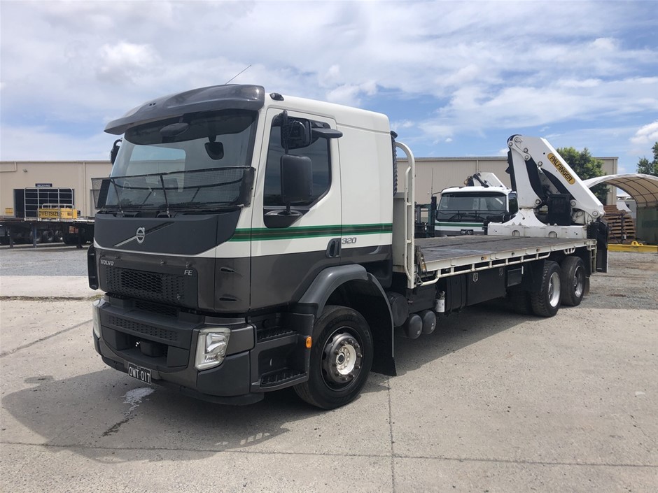 03/2017 Volvo FE 320 6 x 4 Rigid Crane Truck Auction (0010-7041971 ...