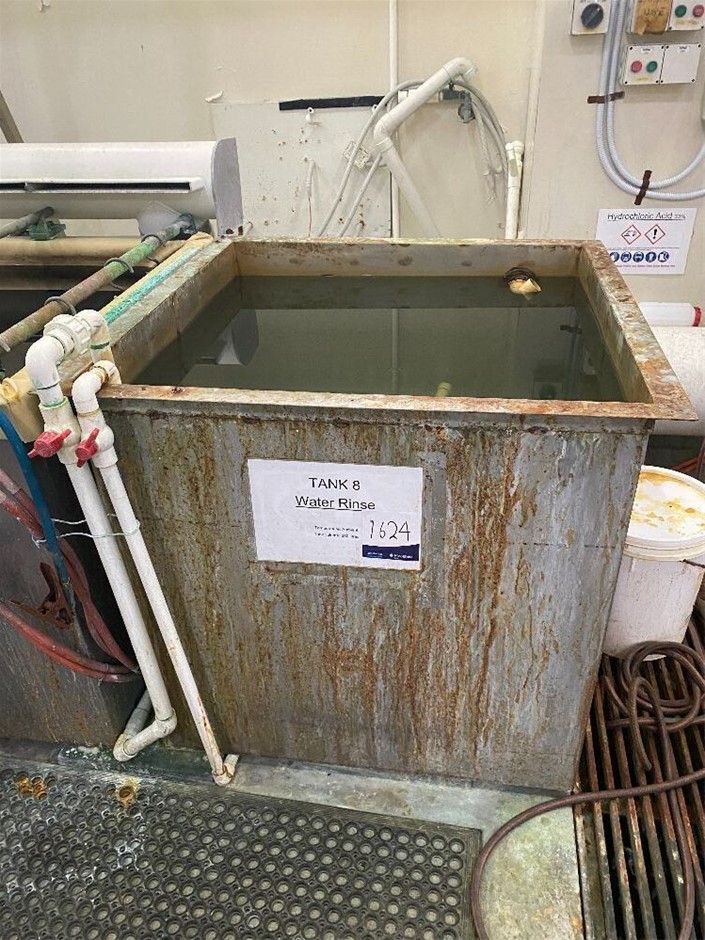 Stainless Steel Plating Tank 900 x 900 x 900mm H approx 680Ltr capacity ...