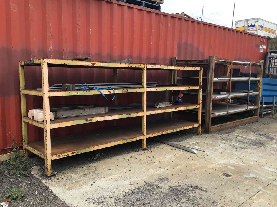 2x Fabricated Steel Shelving Units Auction (0019-3024456) | Grays Australia