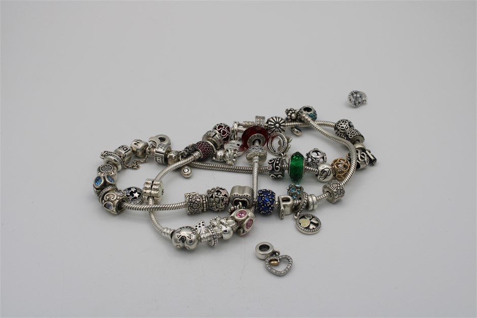 3 X Stamped Pandora Bracelets. Auction (0032-9037902) | Grays Australia