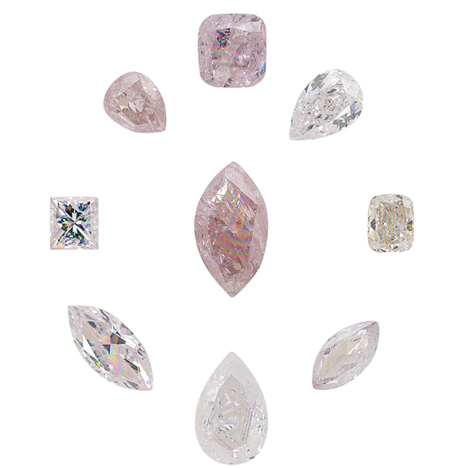 1.06ct 9-Piece Loose Pink Diamond Collection Auction (0001-2550588 ...