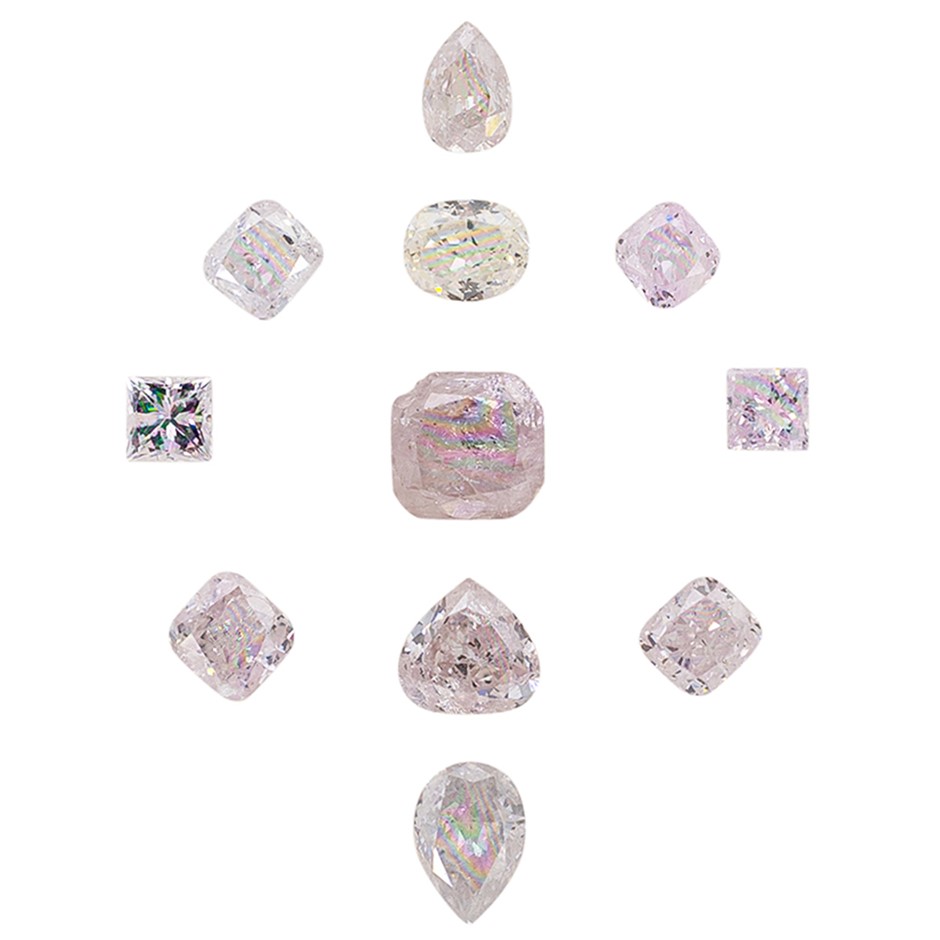 1.02ct 11-Piece Loose Pink Diamond Collection Auction (0001-2550769 ...