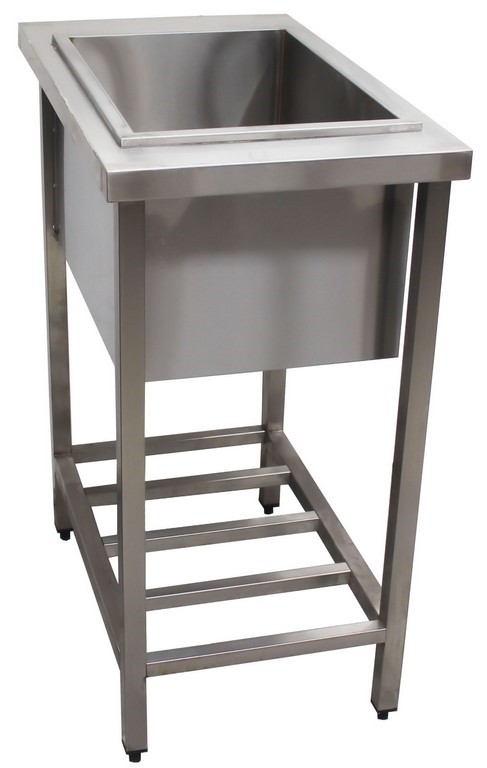 CUSTOM MADE STAINLESS STEEL ICE WELL BOWL Auction (0088-5051896 ...