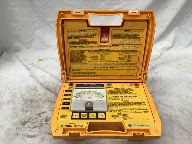 Cabac TIN6A High Voltage Analog Insulation Tester Auction (0081-9039861 ...