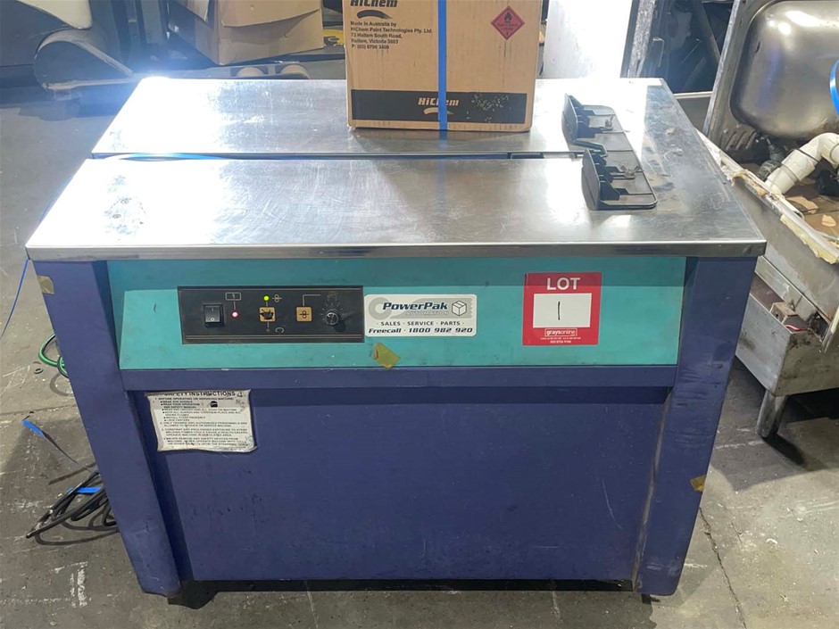Semi Automatic Strapping Machine, Model: FXS-306, In working Order ...