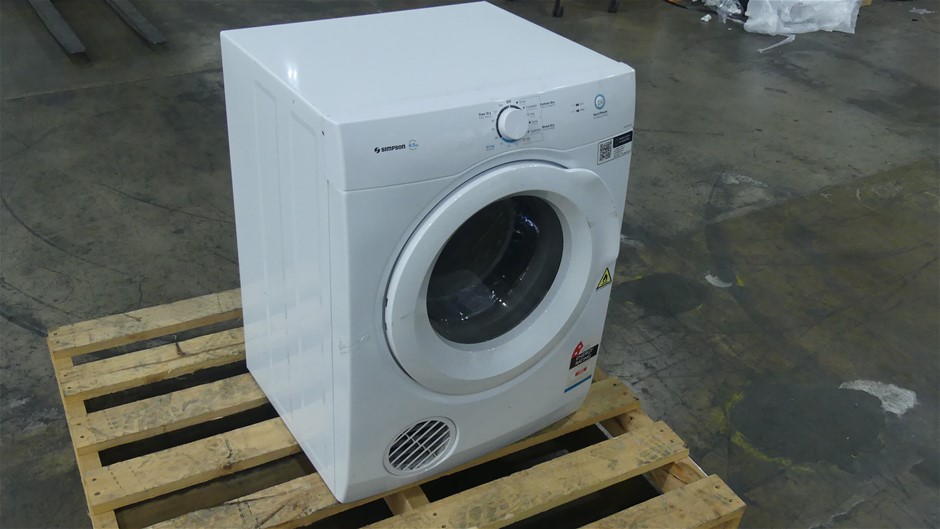 Simpson 6.5kg Vented Dryer Auction (0041-2551838) | Grays Australia