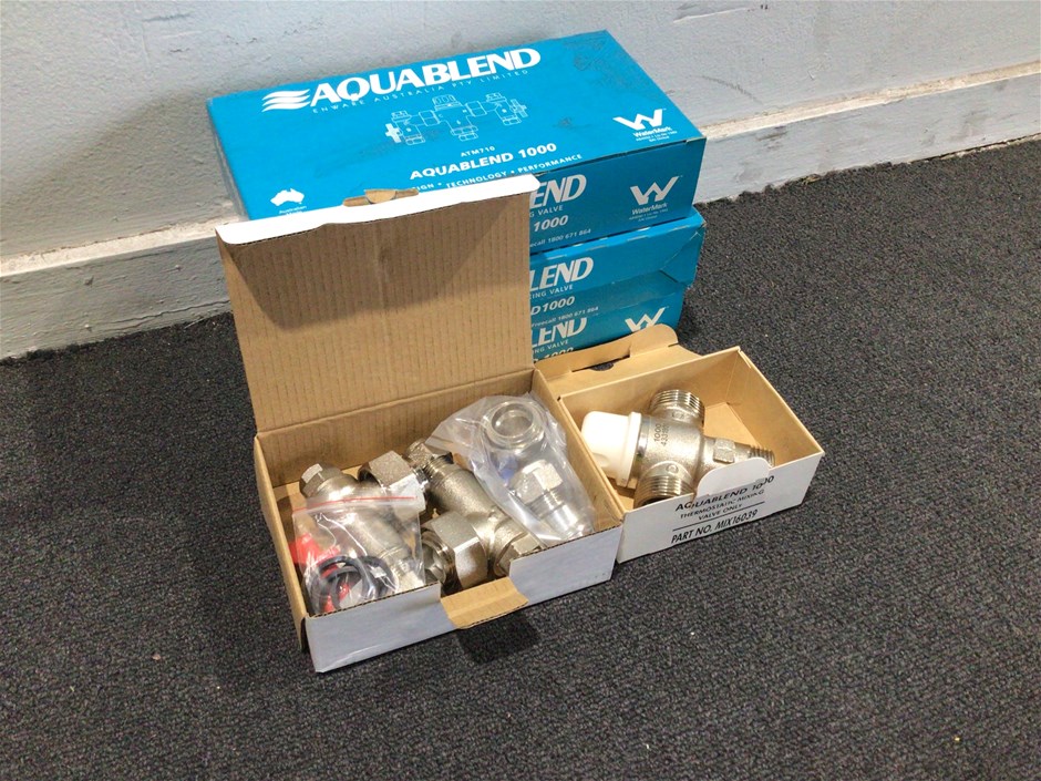 3 X Aquablend 1000 Thermostatic Mixing Valves Auction (0048-7044155 ...