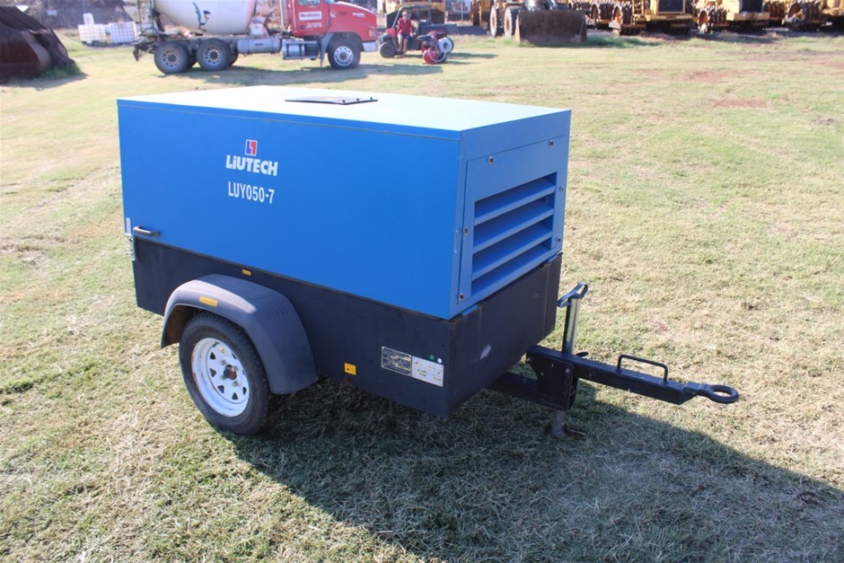 Liutech LUY050-7 Trailer Mounted Diesel Screw Compressor Auction (0008 ...