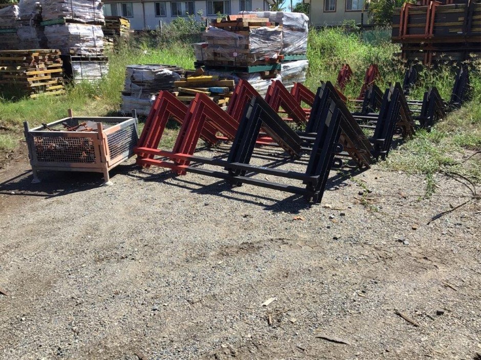 Qty 8 Steel Column Boxes Yokes Auction (0335-7044091) | Grays Australia