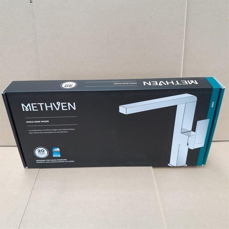 Carton Of 3 x Methven Maha Sink Mixer Chrome Auction (0007-2551952 ...