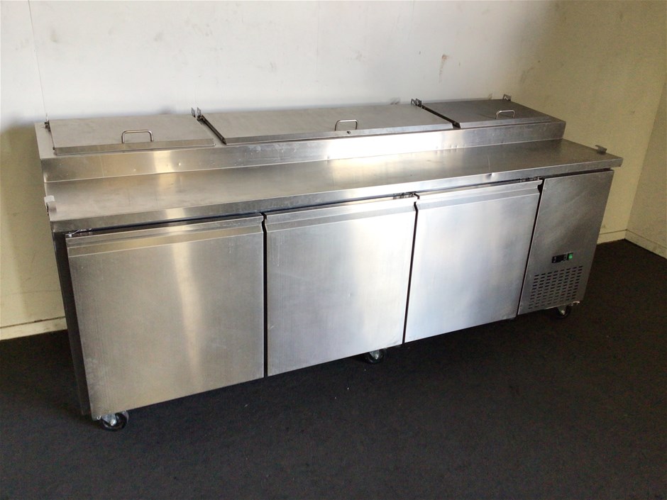 Three Door Prep Bench & Fridge Auction (0016-7044359) | Grays Australia