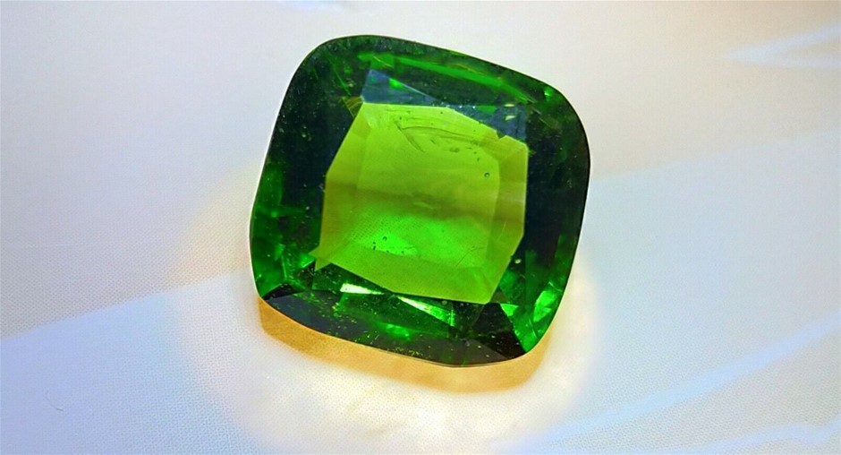 RARE Green Cut Moldavite Stone - Emerald Cut - 12.51ct - Czech Origin ...