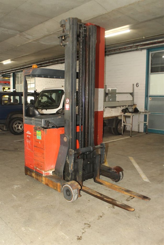 Linde R14 Ride On Reach Truck Auction (0009-5052356) | Grays Australia