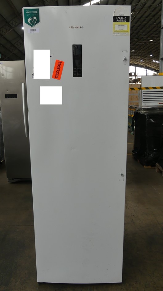 Hisense 280L Pigeon Pair Freezer (HR6VFF280D) (White) Auction (0007 ...