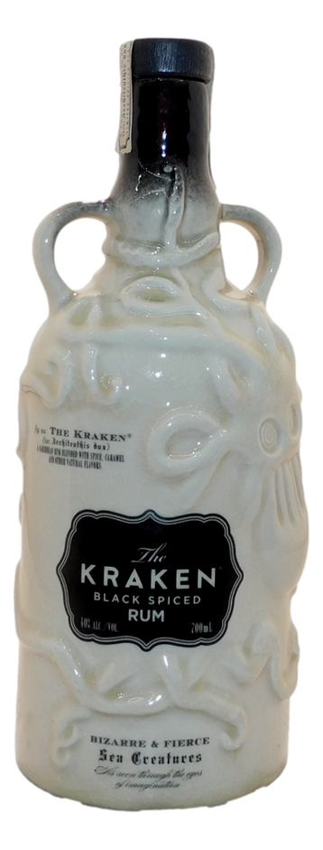 Kraken Ceramic Limited Edition Cream Black Spiced Rum 2015 (1x 700mL ...