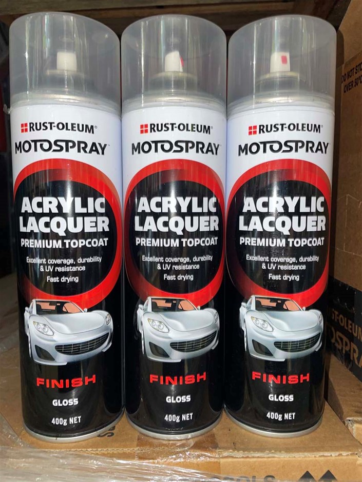 3 x Clear Top Coat Spray cans Auction (0166-3025242) | Grays Australia