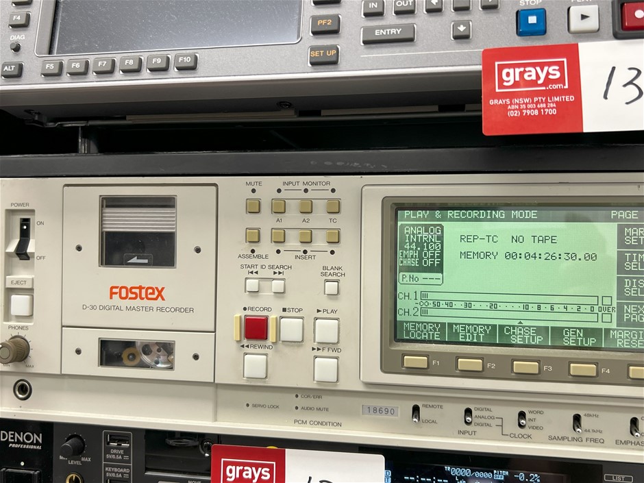 FOSTEX D-30 Digital Master Recorder Auction (0135-5052744) | Grays Australia