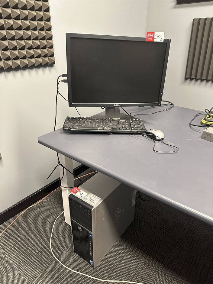 Assorted IT Equip - Incl: HP HZ400 workstations & DELL monitor ...