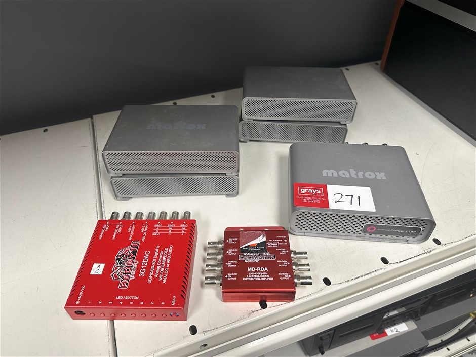 Assorted AV Equip - Incl: MATRIX, REDBYTE & DECIMATOR DESIGN brands ...