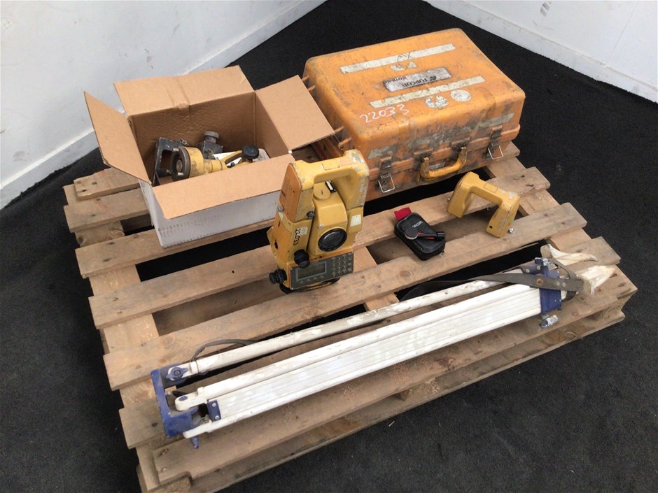 Topcon GTS-6A Electronic Total Station with Accessories Auction (0002 ...