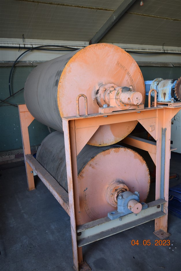 ``Eriez Magnetics`` Twin Magnetic Conveyor Roller Assembly Auction ...