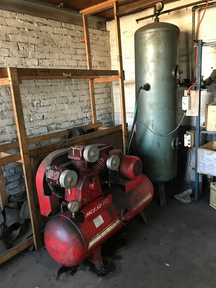 1x McMillan 3 Cylinder Air Compressor Auction (0008-3025486) | Grays ...