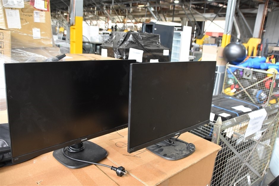2x 27" 2020 Philips 273V7Q PC Monitors Auction (0019-5052788) | Grays ...